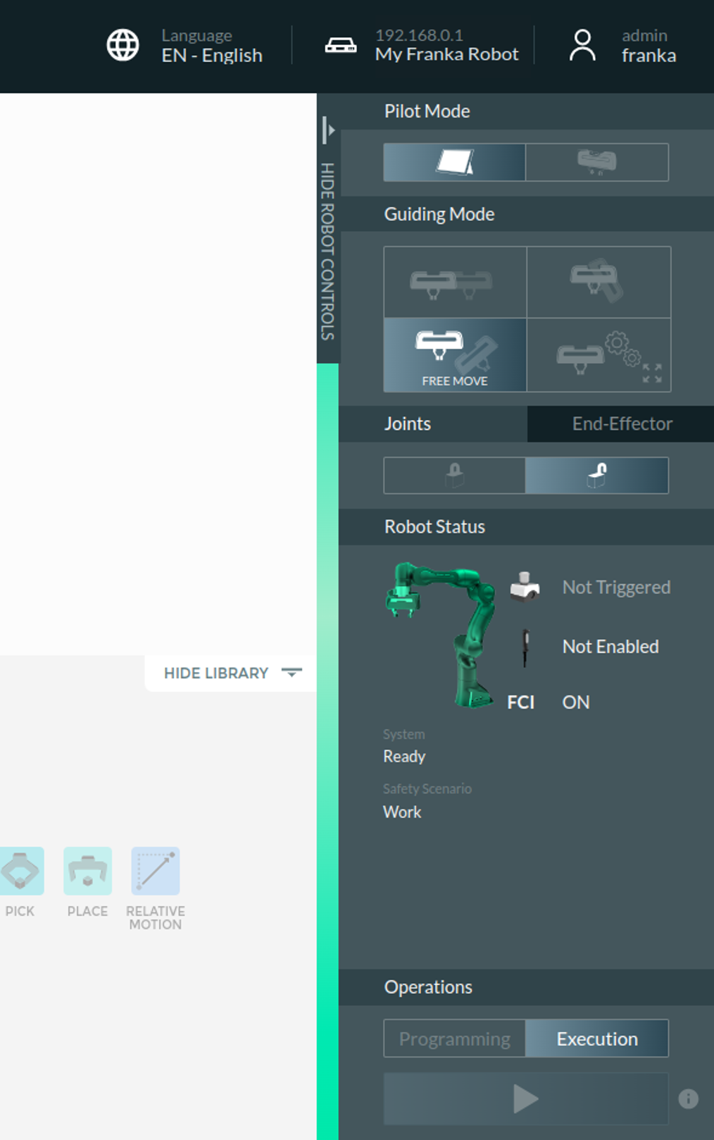 Getting started — Franka Control Interface (FCI) 0.6.0 documentation